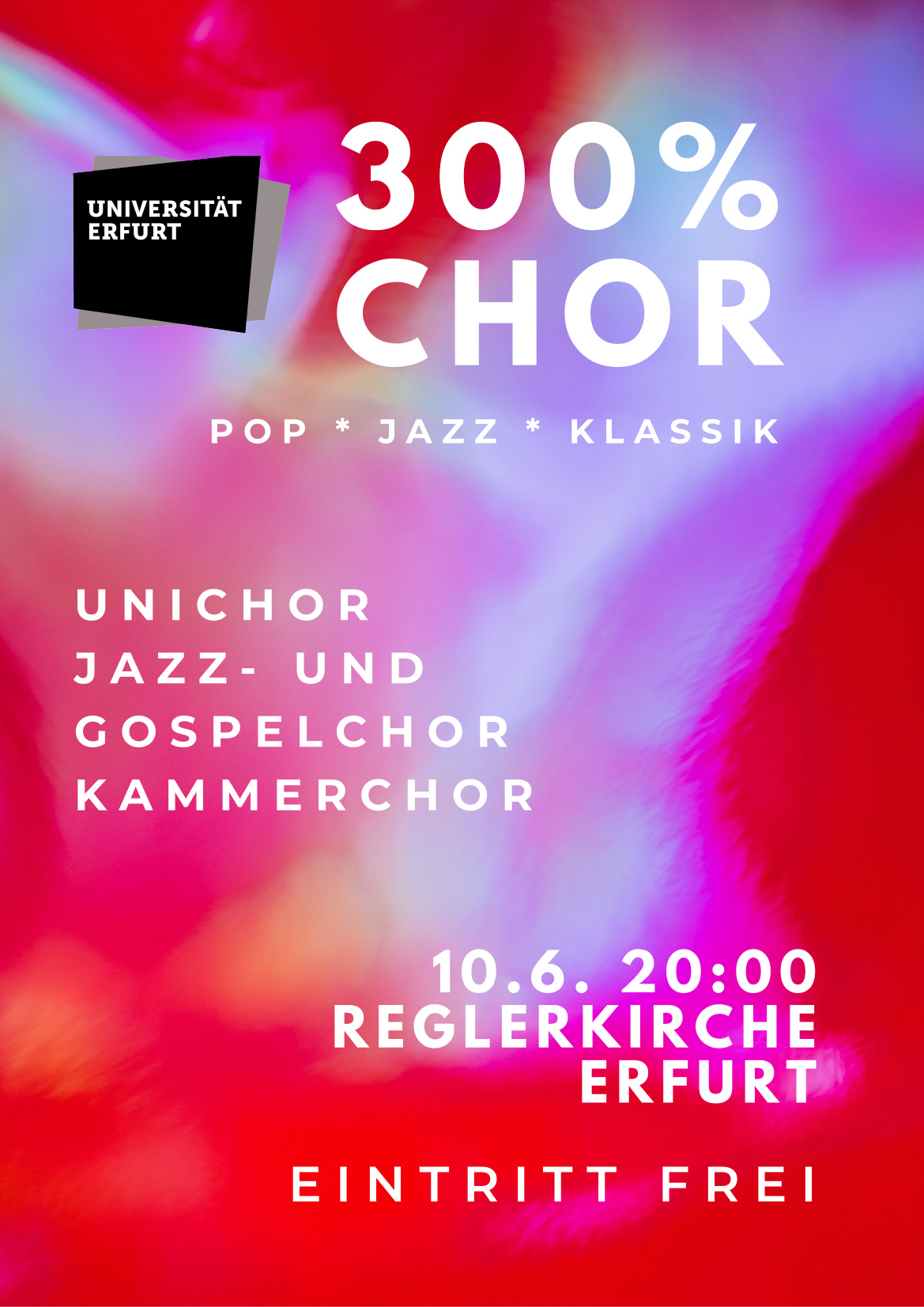 300% CHOR. Chormusik aus Pop, Jazz und Klassik
