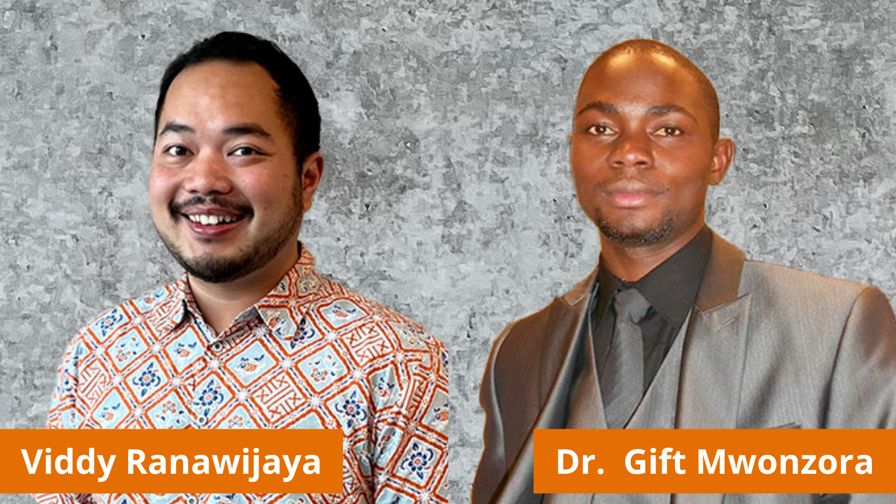 Welcome, Dr. Gift Mwonzora and Viddy Ranawijaya!