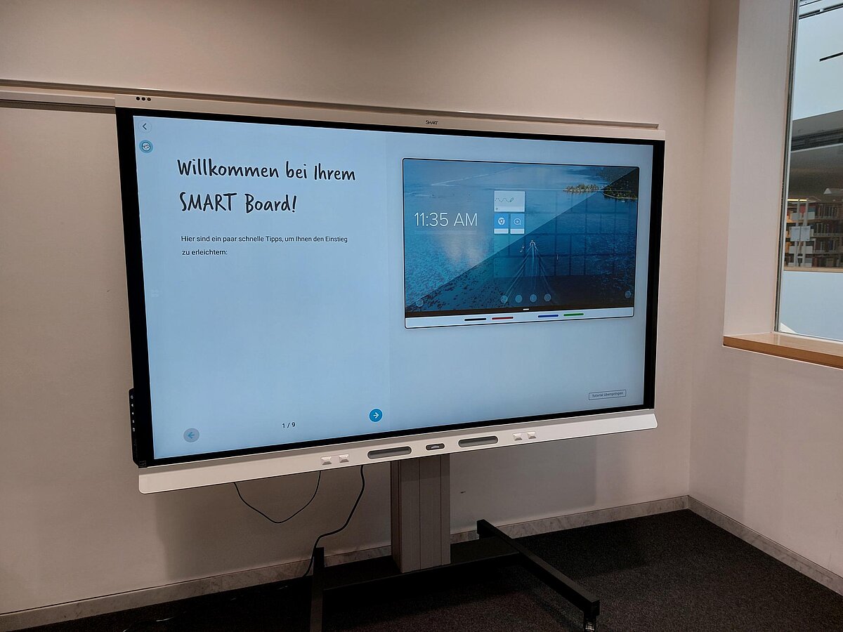 Smartboard in group study room 6