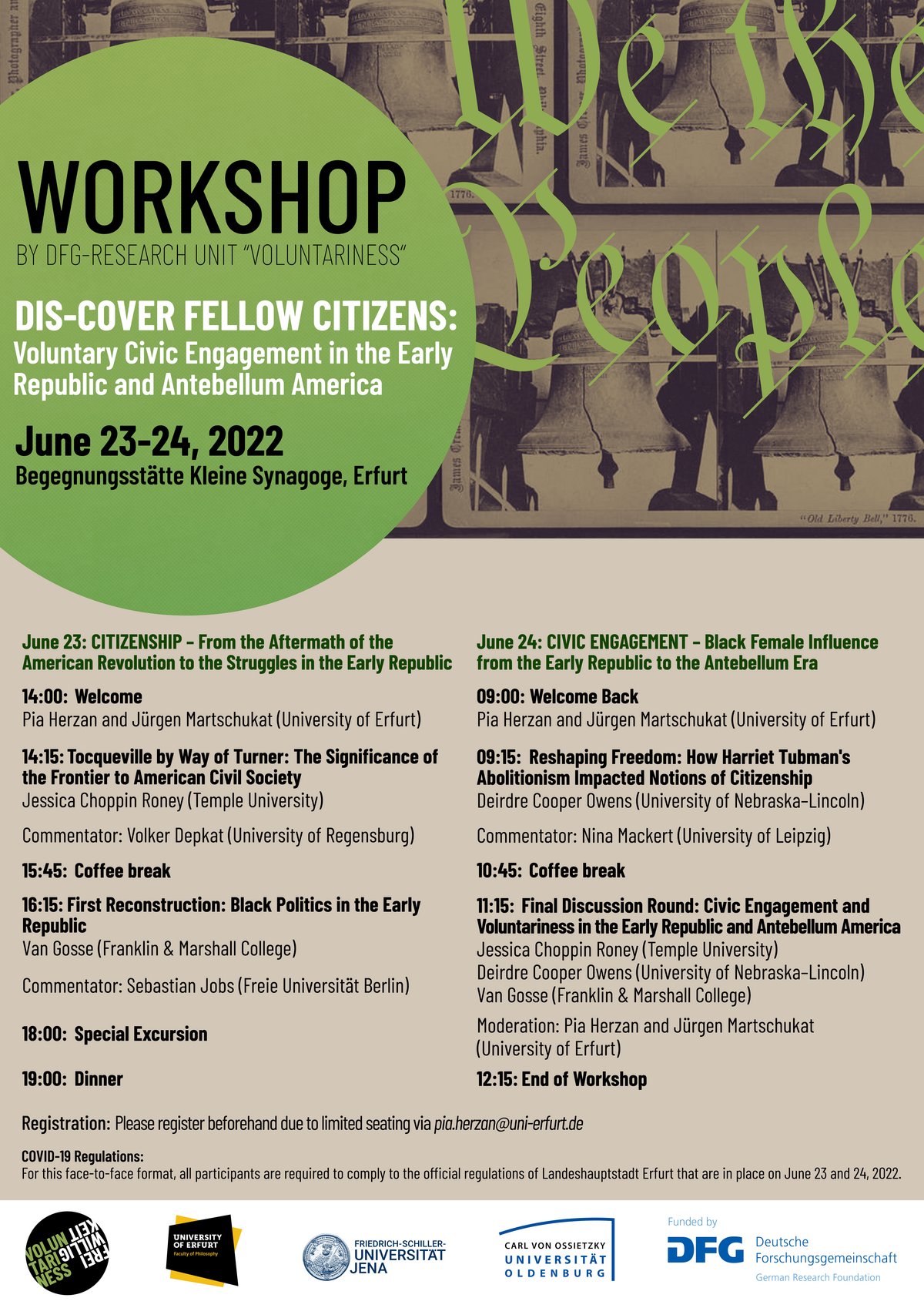 Workshops 2022 | "Dis-Cover Fellow Citizens" in der Kleinen Synagoge Erfurt