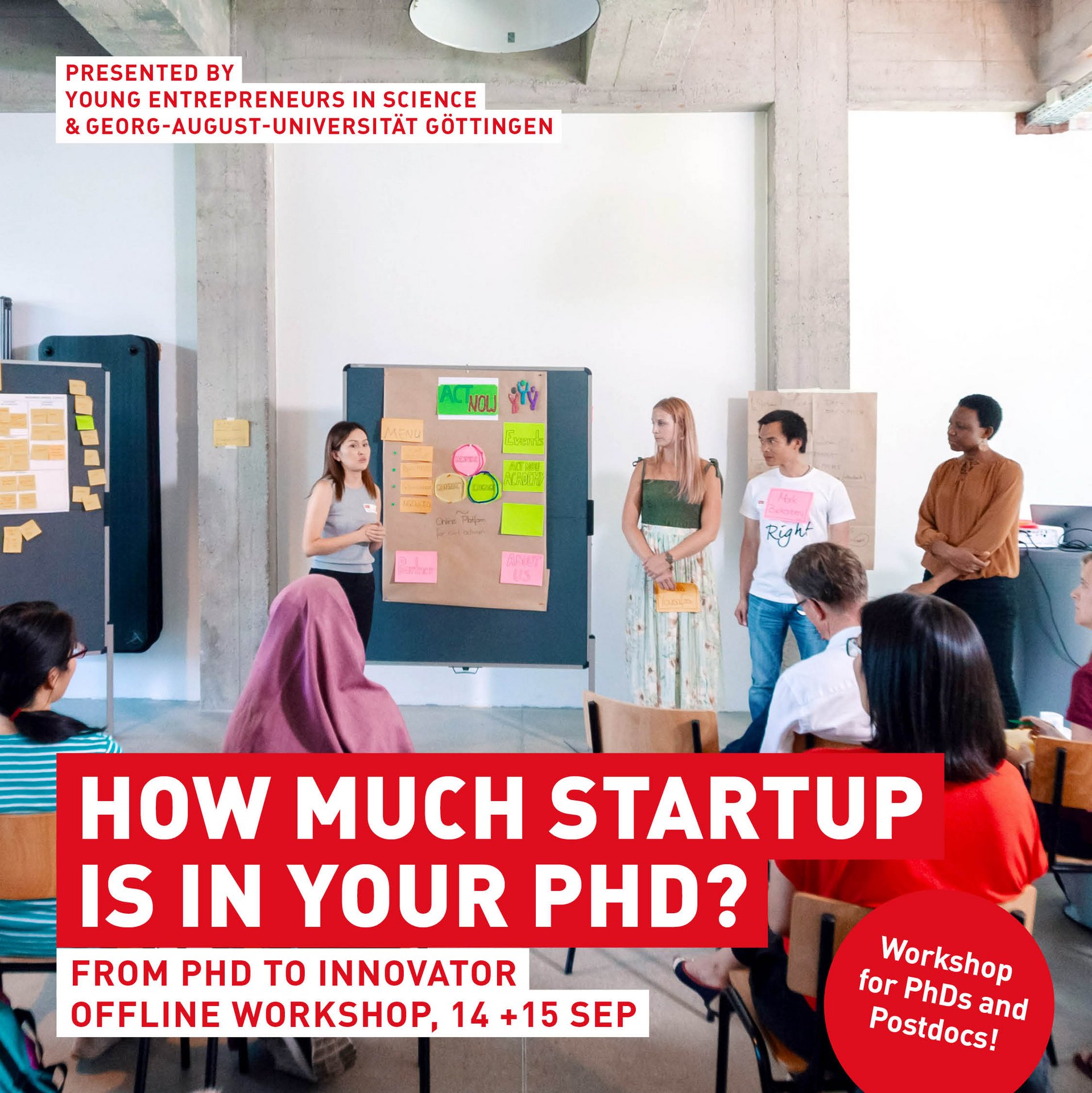 Presence Workshop in Jena - YES: FROM PHD TO INNOVATOR 2023