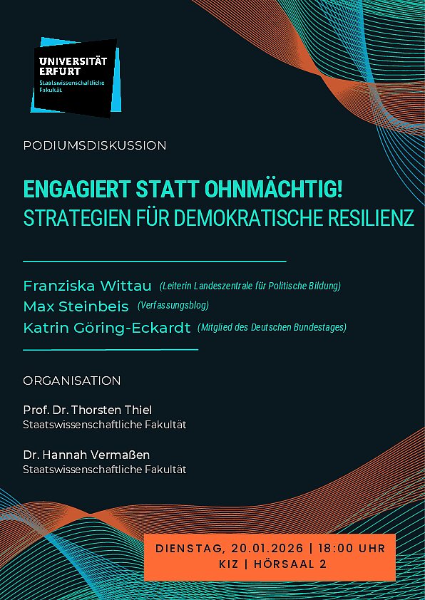 "Engagiert statt ohnmächtig! Strategien für demokratische Resilienz”