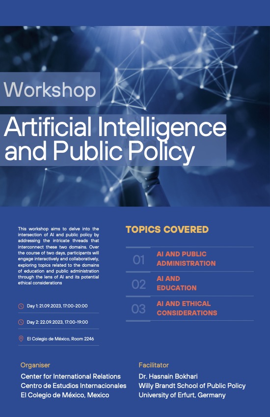 Workshop: Artificial Intelligence and Public Policy